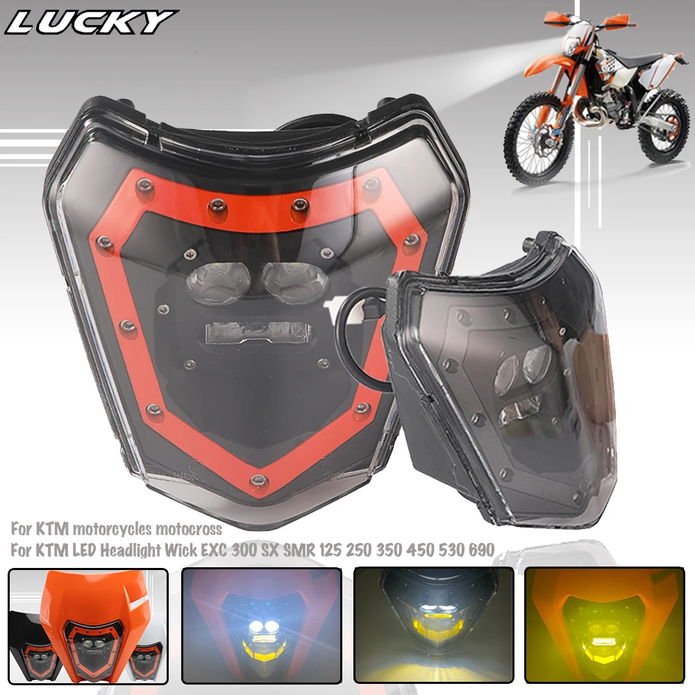 Faro-LED-para-Motocross-accesorio-para-KTM-EXC-300-SX-SMR-125-250-350 ...