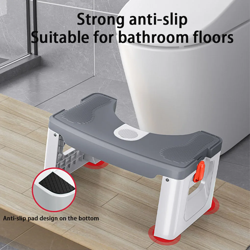 Toilet Stool Step Stool Foldable Squat Stool With Circular Arc Thick ...