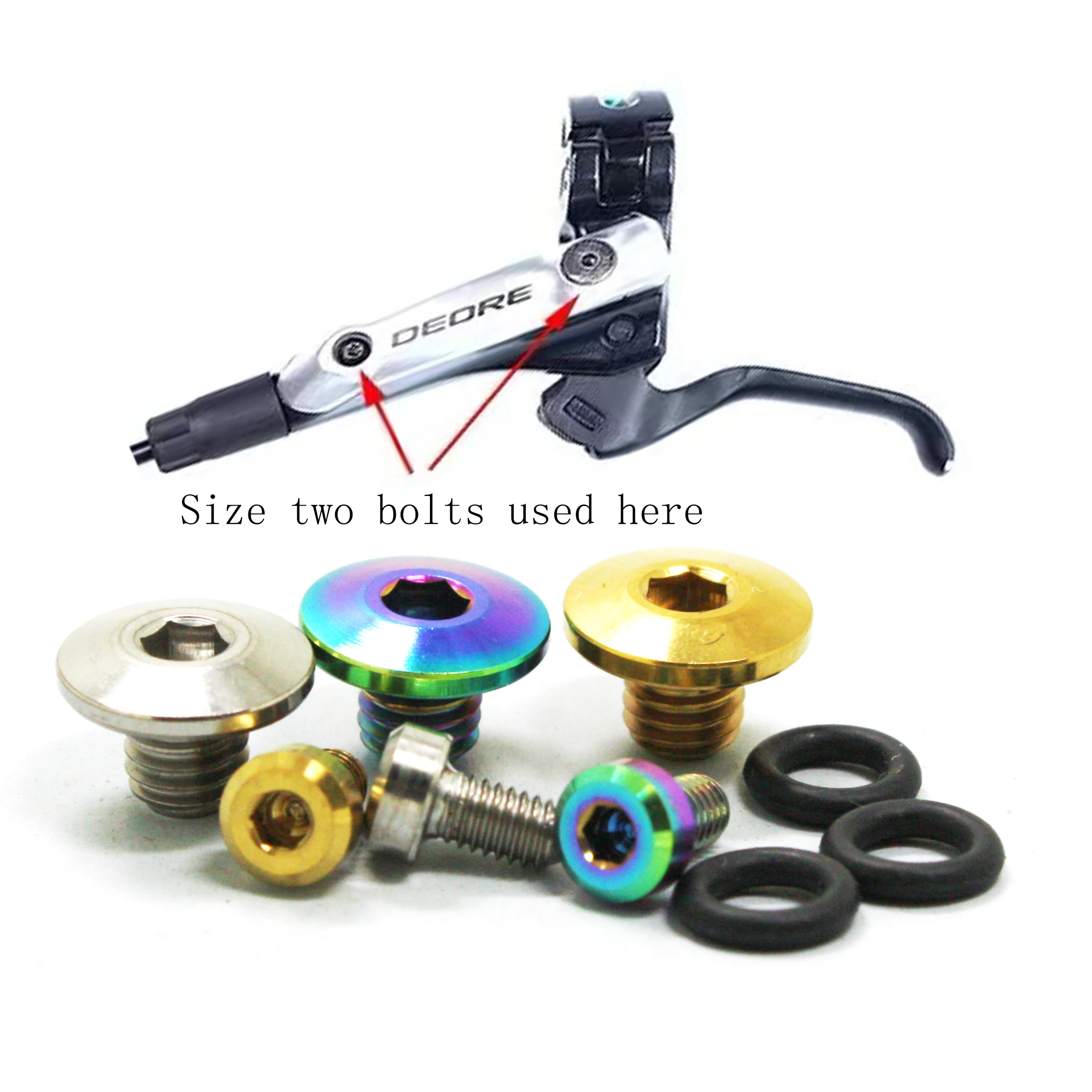 Titanium-screws-for-hydraulic-disc-brakes-for-bicycles-O-ring-purge ...
