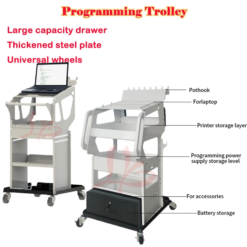 9012-10012A-10012-8012-Programming-Trolley-with-Rolling-Wheels-Storage ...