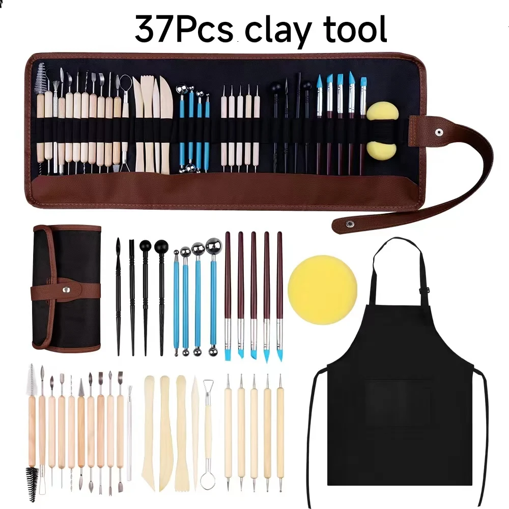 37pcs-set-Clay-Tools-Set-Sculpting-Kit-Sculpt-Smoothing-Wax-Carving ...