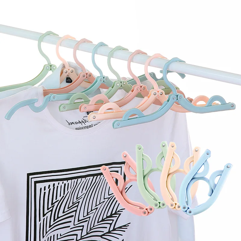 Multifunctional-Plastic-Foldable-Clothes-Hanger-Travel-Space-Saving ...