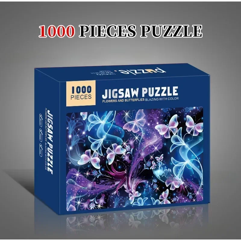 70-50cm-Adult-Paper-Jigsaw-Puzzle-1000PCS-Flowers-Butterflies-Adult ...