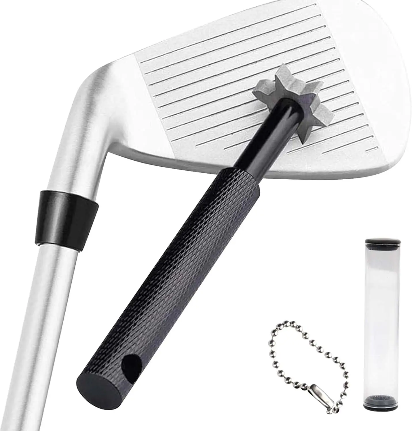 Golf Club Groove Sharpener and Cleaner Tool with 6 Heads Specialty Golf ...