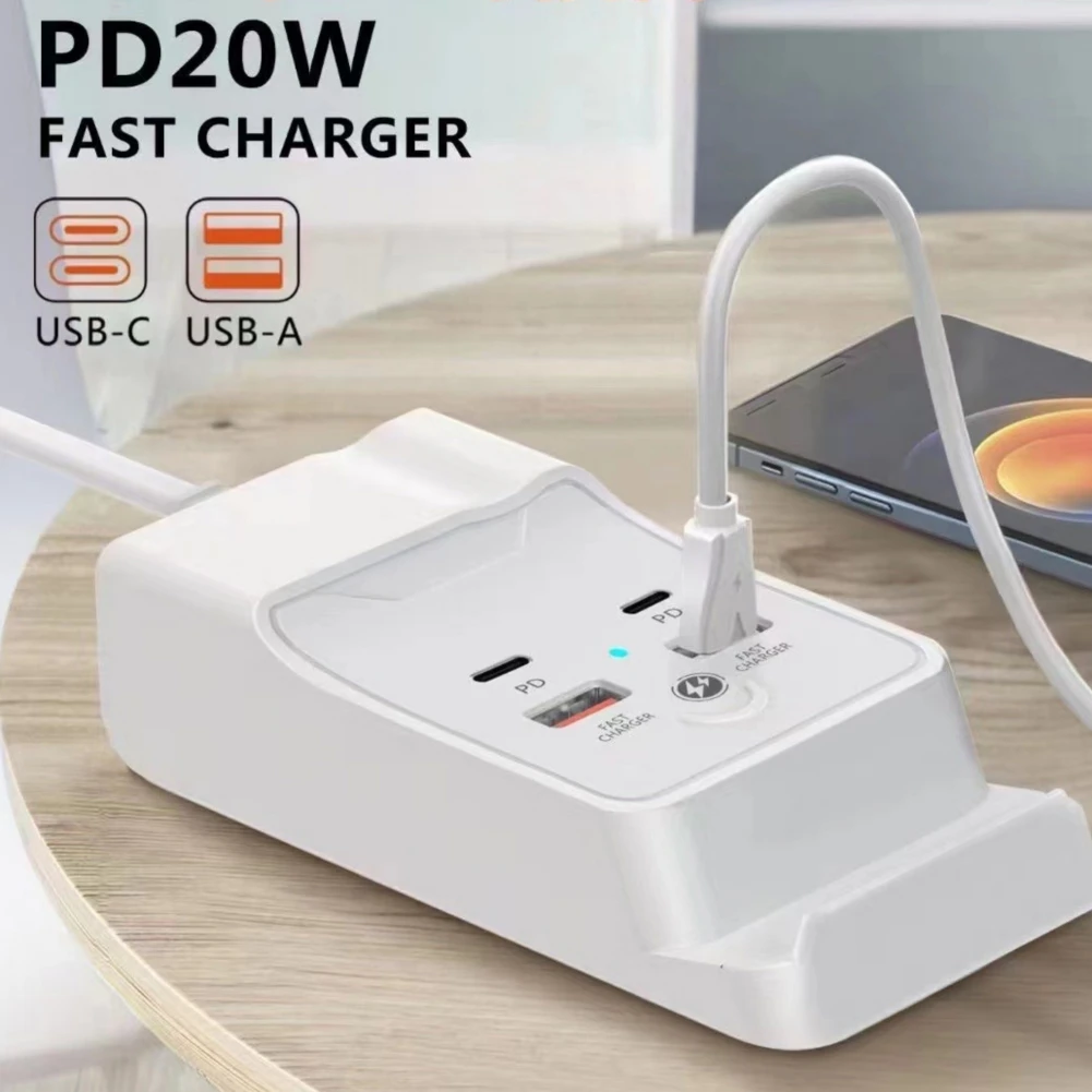 Smart-USB-Charging-Station-Power-Cord-2PD-2USB-Dual-PD-20W-Multi-USB ...