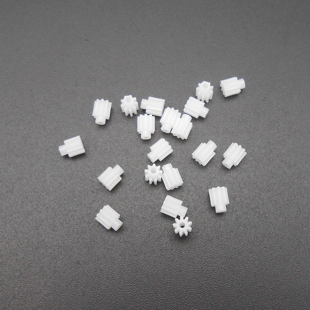 20Pcs/Lot 0.3M 9 Teeth Plastic Spur Gear Pinion 0.3 Modulus Bore ...