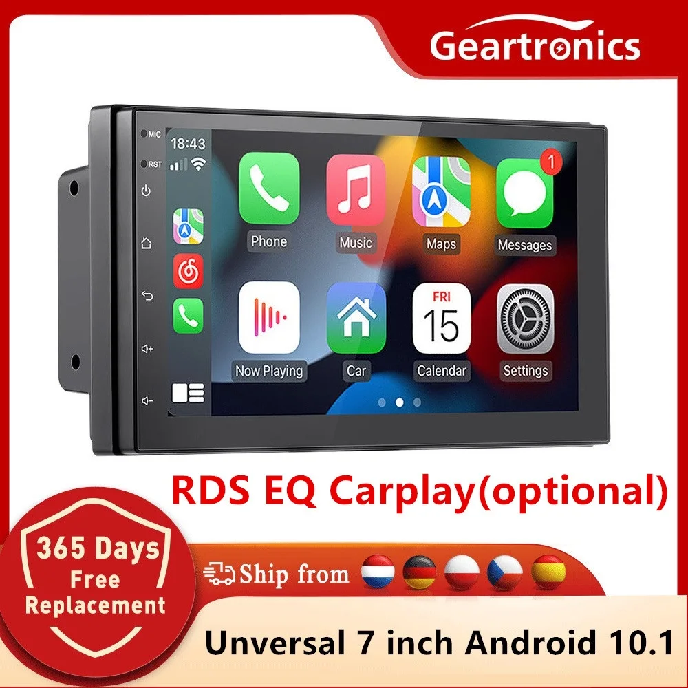 2 din android 10.1 carro estéreo gps rds 2din rádio do carro universal 7 "carplay reprodutor ...