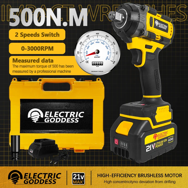 Electric-Goddess-500N-M-1-2-inch-Brushless-Electric-Impact-Wrench-3000R-MIN-Cordless-Wrench ...