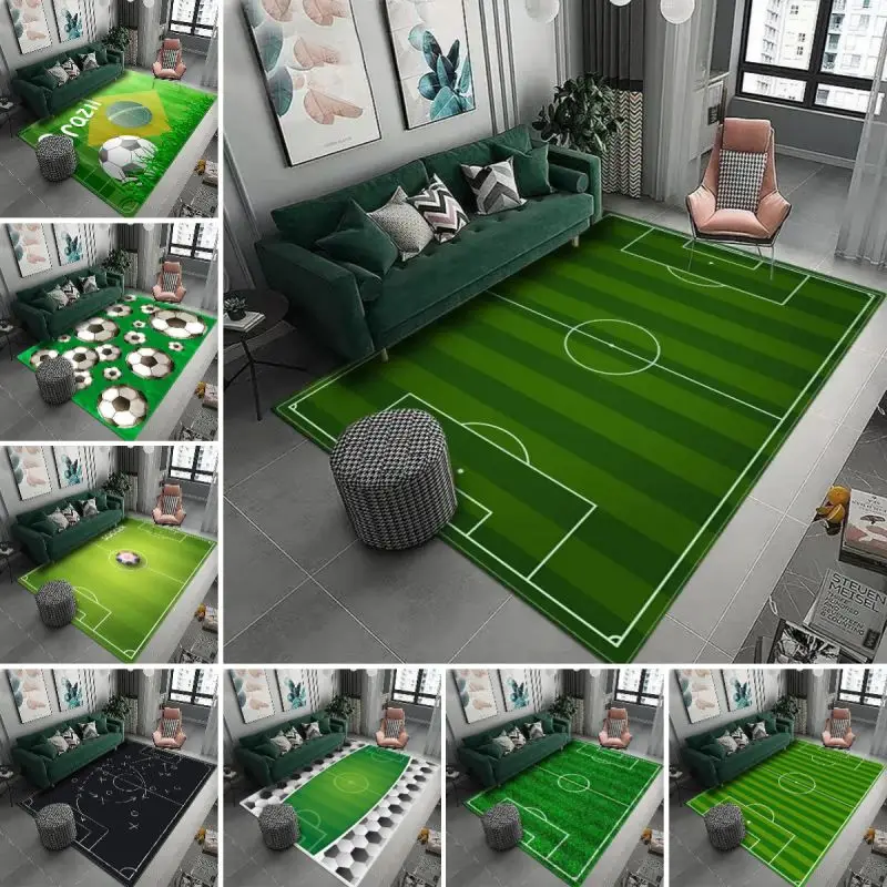 Football-Field-Carpet-Machine-Washable-with-Non-Slip-Rectangular-for ...