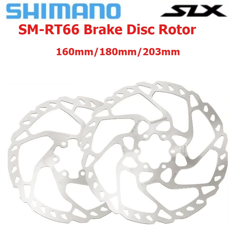 SHIMANO SM-RT66 Disc Rotor 6-Bolt Mountain Bike Brake Rotor 160/180 ...