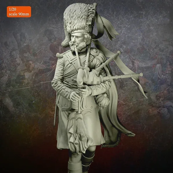 1/20 Resin Soldier model kits figure colorless and self-assembled ...
