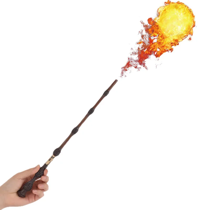 Magical Fire Magic Wand Show Prop Flash Flame Paper Light up Toy Wizard ...