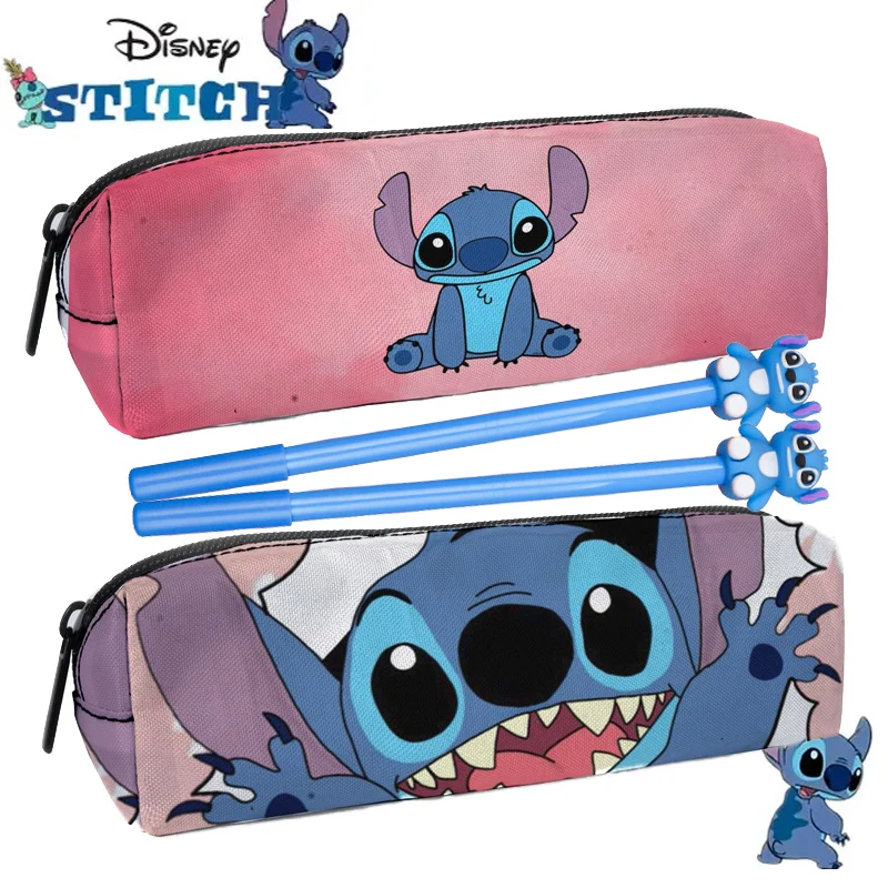 Disney Anime Lilo & Stitch Pencil Case Kawaii Stitch Print Pen Bag ...