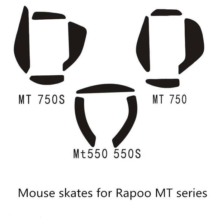 2 Sets/pack 3M Mouse Skates Mouse Feet For Rapoo Mt750 Mt750s MT500 ...
