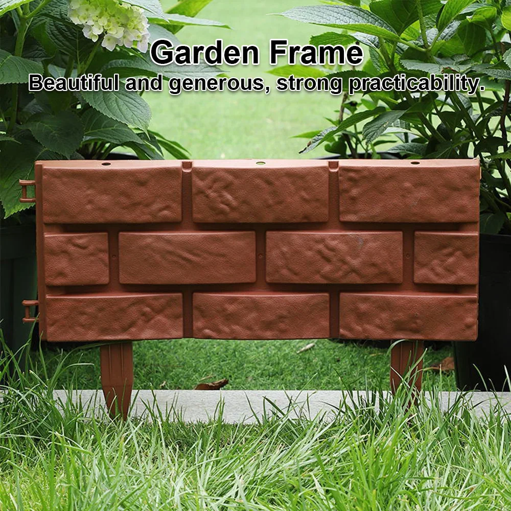 1-2Pcs-Plastic-Garden-Fence-DIY-Lawn-Edging-Border-Yard-Landscape-Plant ...