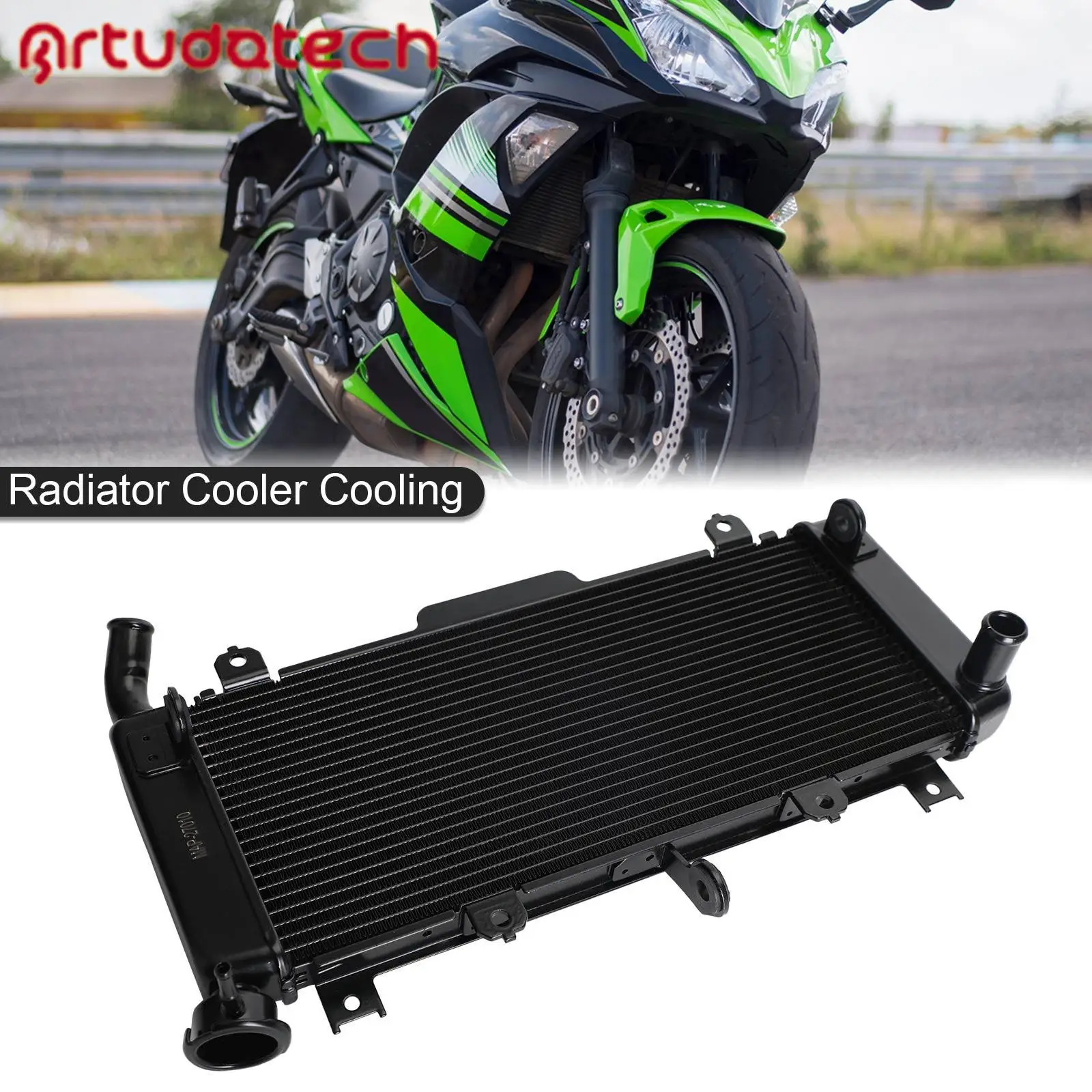 Artudatech Radiator Cooler Cooling Fit for Kawasaki Ninja 650 Z650 ...