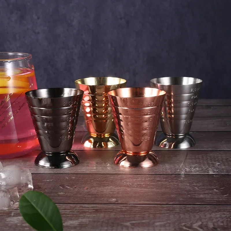75ML Stainless Steel Measure Cup Cocktail Tool Bar Mixed Drink ...