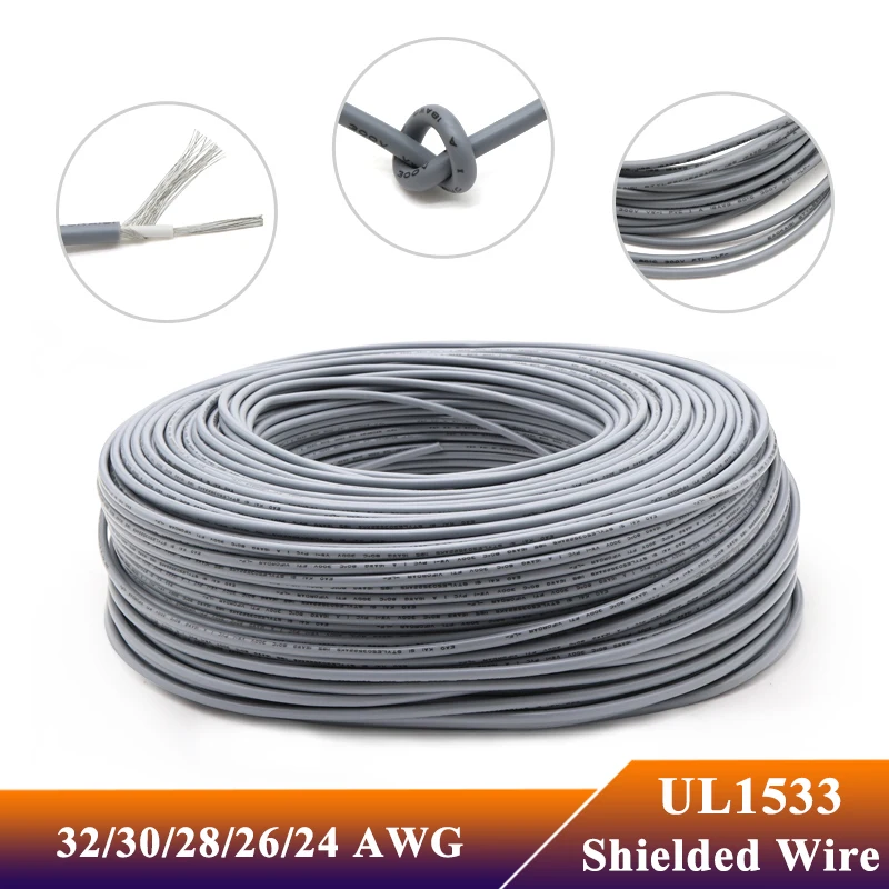 5-20M-UL1533-Shielded-Wire-32-30-28-26-24AWG-Single-Core-Audio-Channel ...