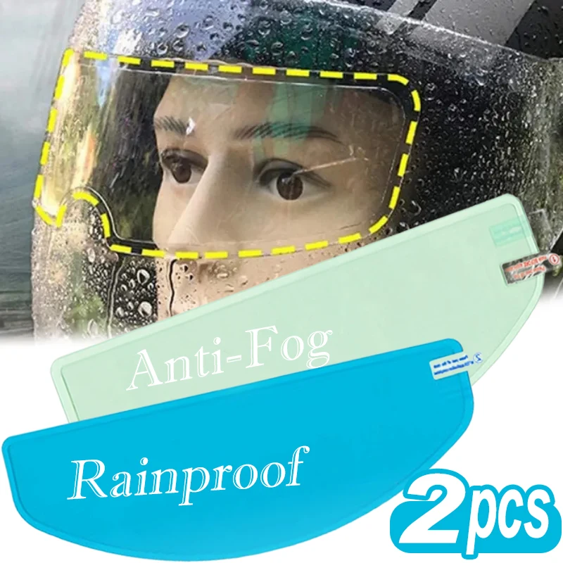 Motorcycle-Helmet-Clear-Anti-Fog-Rainproof-Film-Helmet-Lens-Durable ...