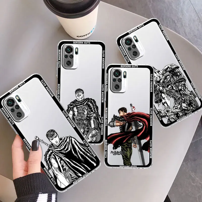 Berserk funda transparente de Anime para Xiaomi Mi Poco X3, NFC, M3 Pro ...