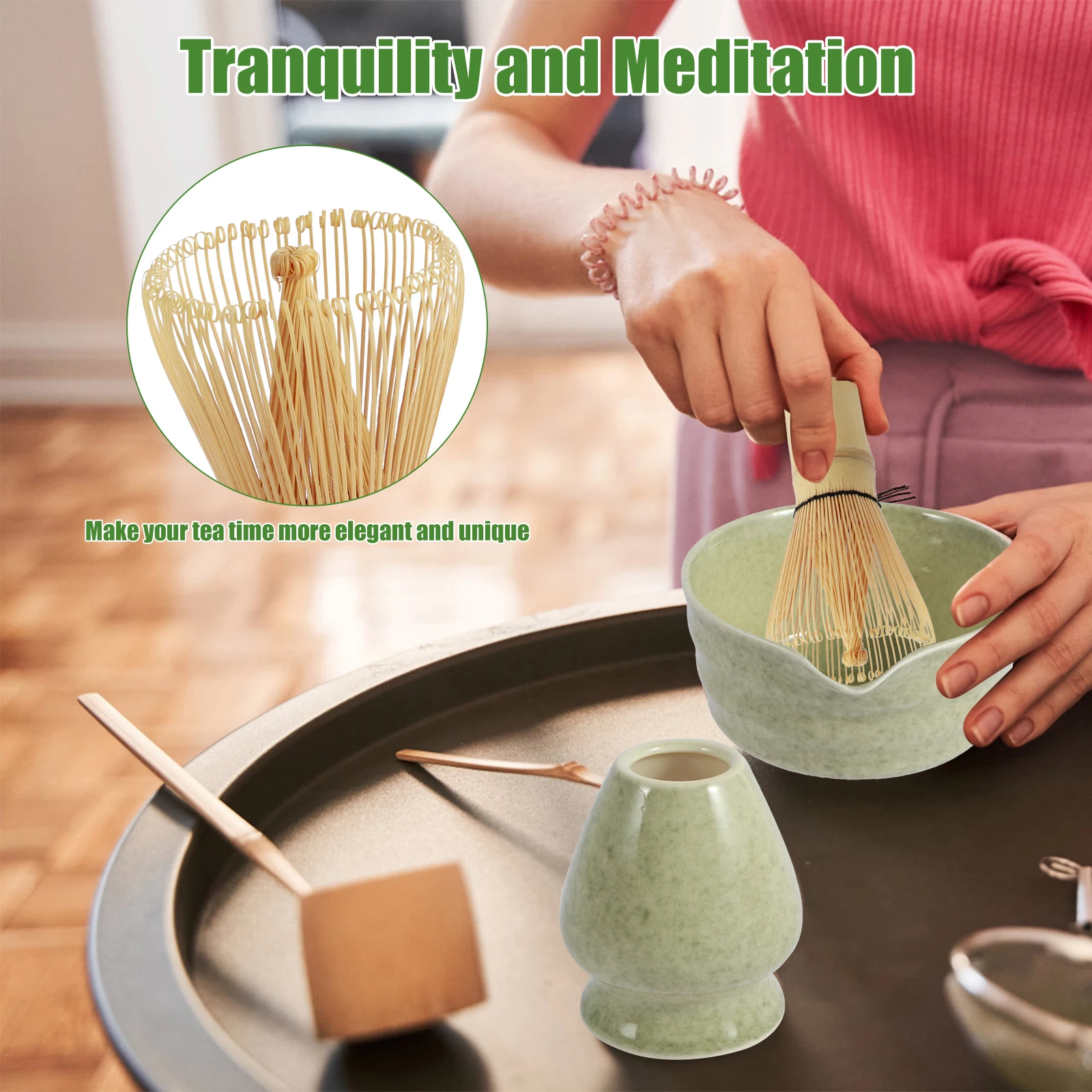 Matcha Cup Macha Powder Tea Annie & Mia - 9pc Japanese Tea Ceremony Kit ...