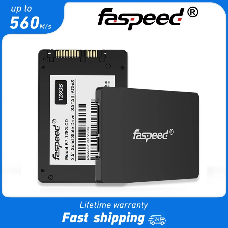 5-1Pcs Faspeed 128GB SSD Sata 3 1TB 2.5 HDD 256GB Solid State Drive 512 ...