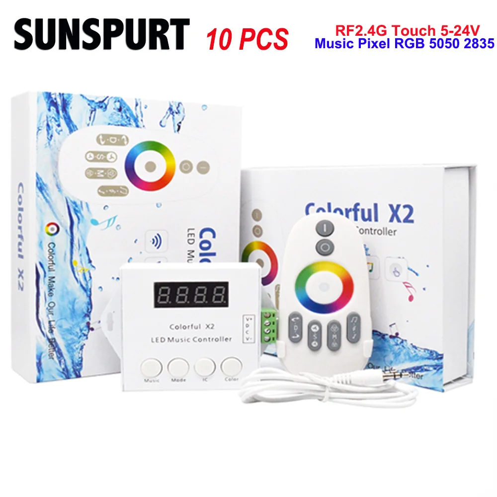 10DC5V-12V-24V-WS2812-WS2811-WS2813-6803-1903-IC-Digital-Addressable ...