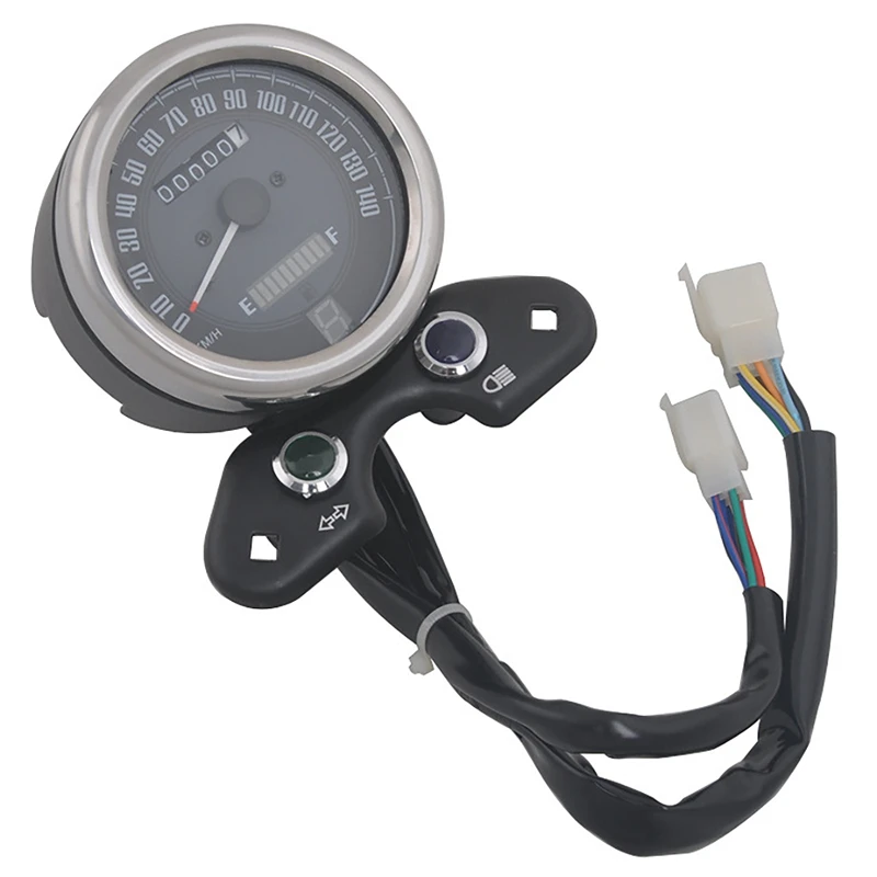 Universal-Multifunctional-LED-Digital-Retro-Motorcycle-Speedometer-USB ...