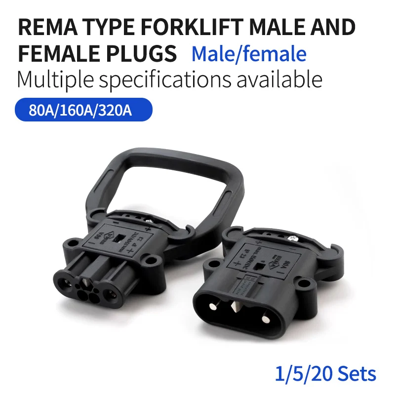 1-5-20Sets-REMA-Type-Forklift-Male-And-Female-Plug-80a160a320a-High ...