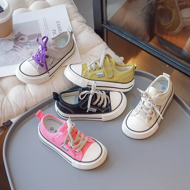 Children-s-Canvas-Shoes-Spring-Autumn-Thin-Section-Pink-Girls-Middle ...