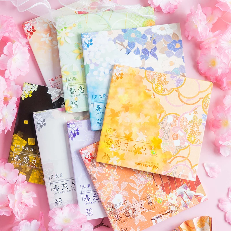 Shanbu Bloc de notas de flor de cerezo en primavera, papel ligero ...