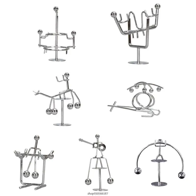 Stainless-Steel-Balance-Ball-Toy-Weightlifter-Kinetic-Art-Home-Decor ...