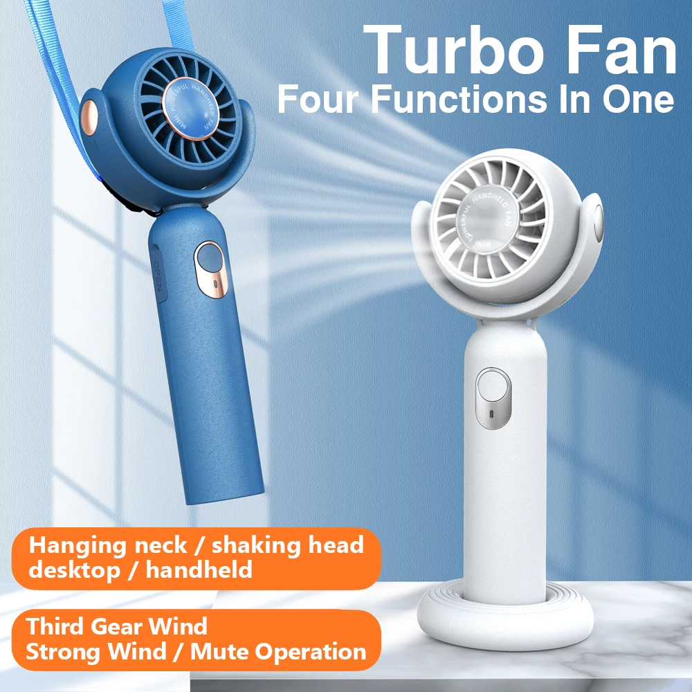 Electric-Fan-Portable-Fan-hand-held-Quiet-Small-USB-Rechargeable-mini ...