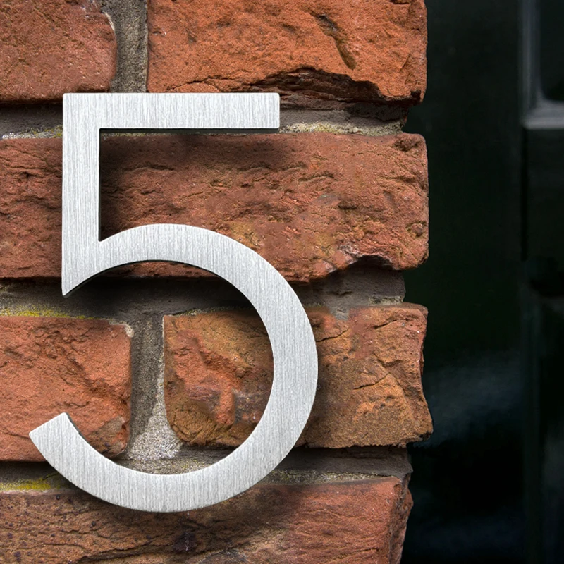 15-cm-Big-Silver-Exterior-House-Number-Outdoor-Floating-Modern ...