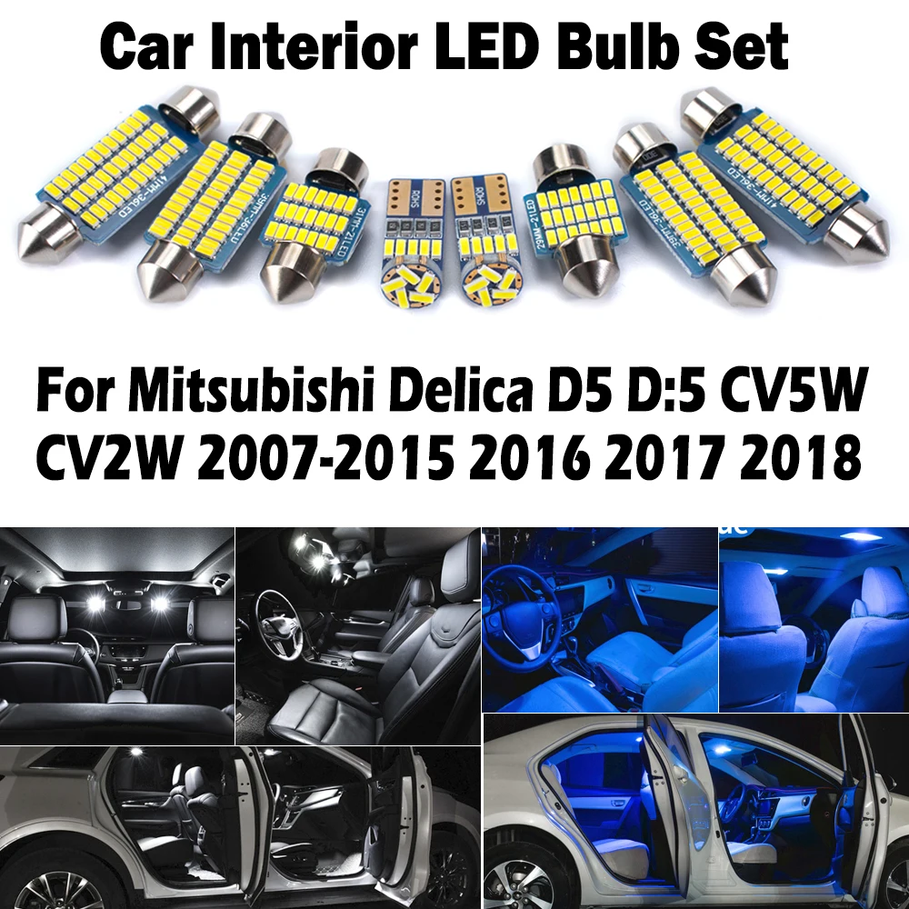 12Pcs Canbus LED Interior Reading Dome Light Kit For Mitsubishi Delica ...