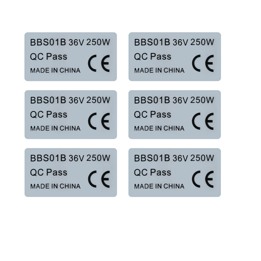 6pcs Bafang Motor Label Sticker For 36V 250W 350W 500W 48V 750W 52V ...