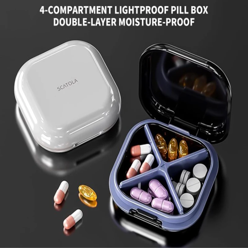 Portable-Travel-Pill-Box-Waterproof-Pill-Box-4-Compartment-Pill ...