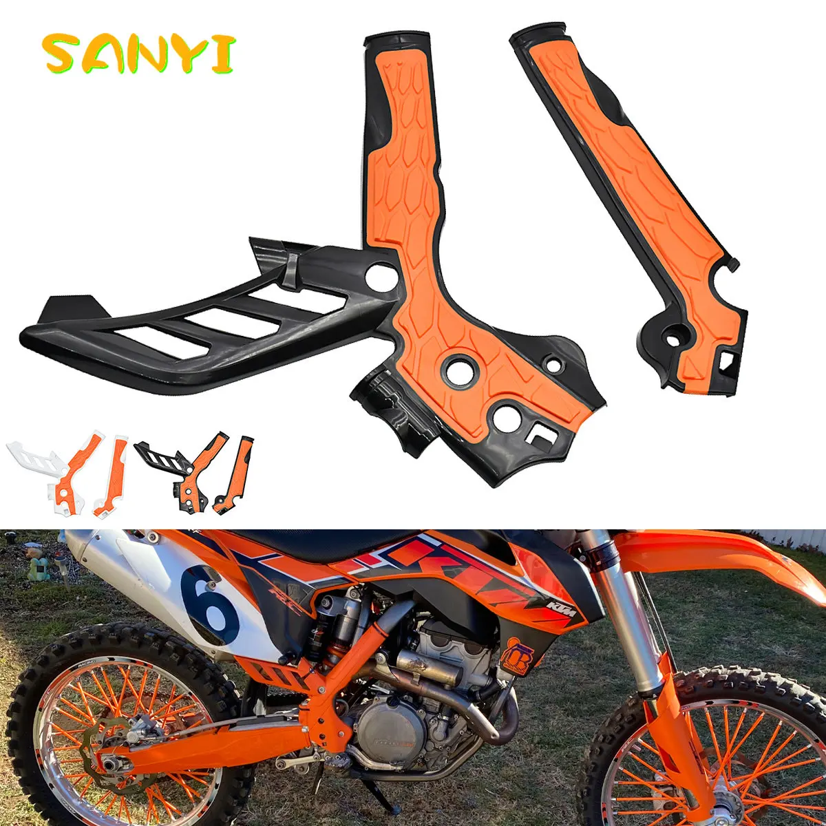 Motorcycle-Frame-Guards-Motocross-X-Grip-Protection-Cover-For-KTM-XCW ...