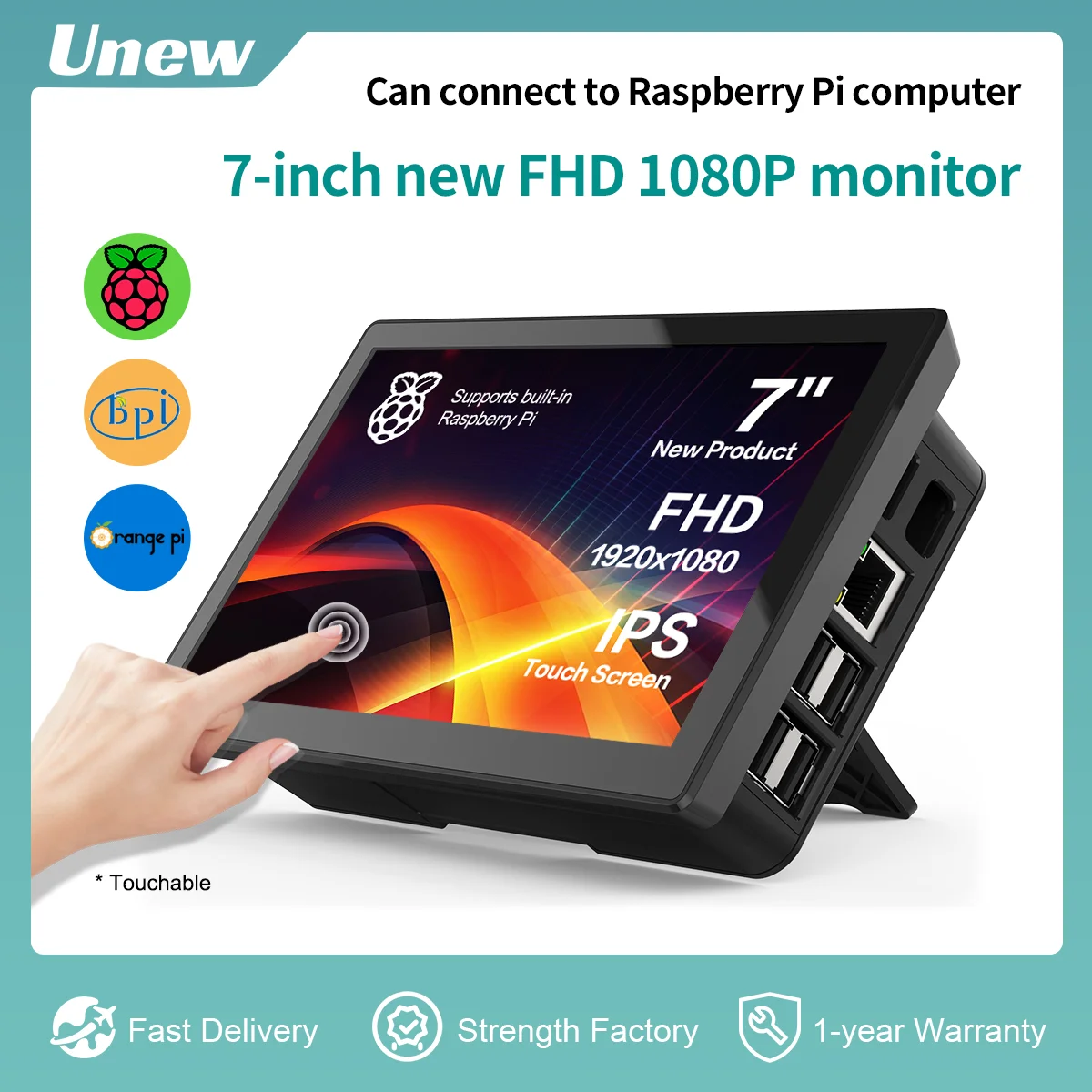 Unew-7-Raspberry-Pi-5-4-3-Touchscreen-Monitor-1920x1080-60Hz-16-9-HDMI ...