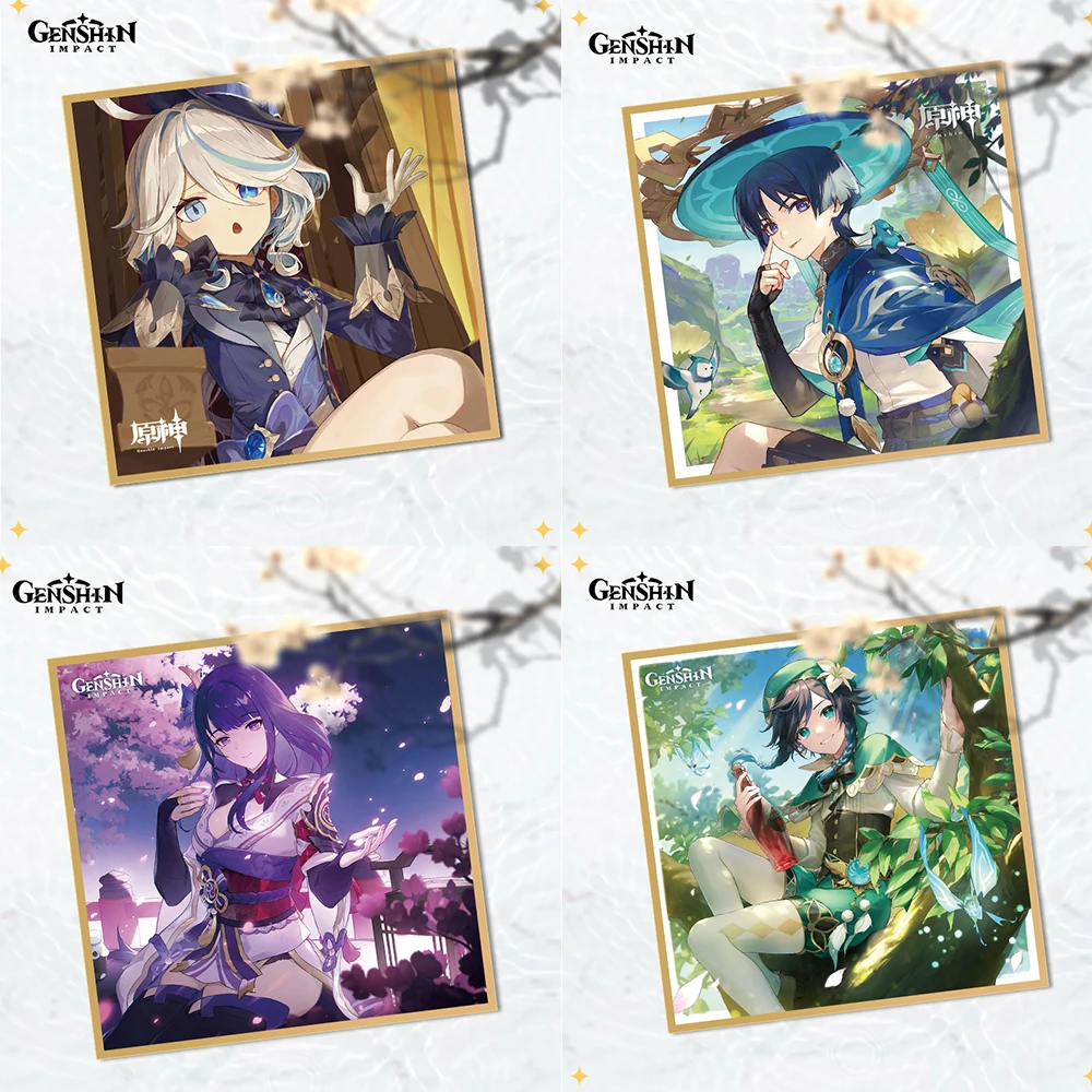Genshin-Impact-Color-Paper-Focalors-Raiden-Shogun-Venti-Wanderer-Hutao ...