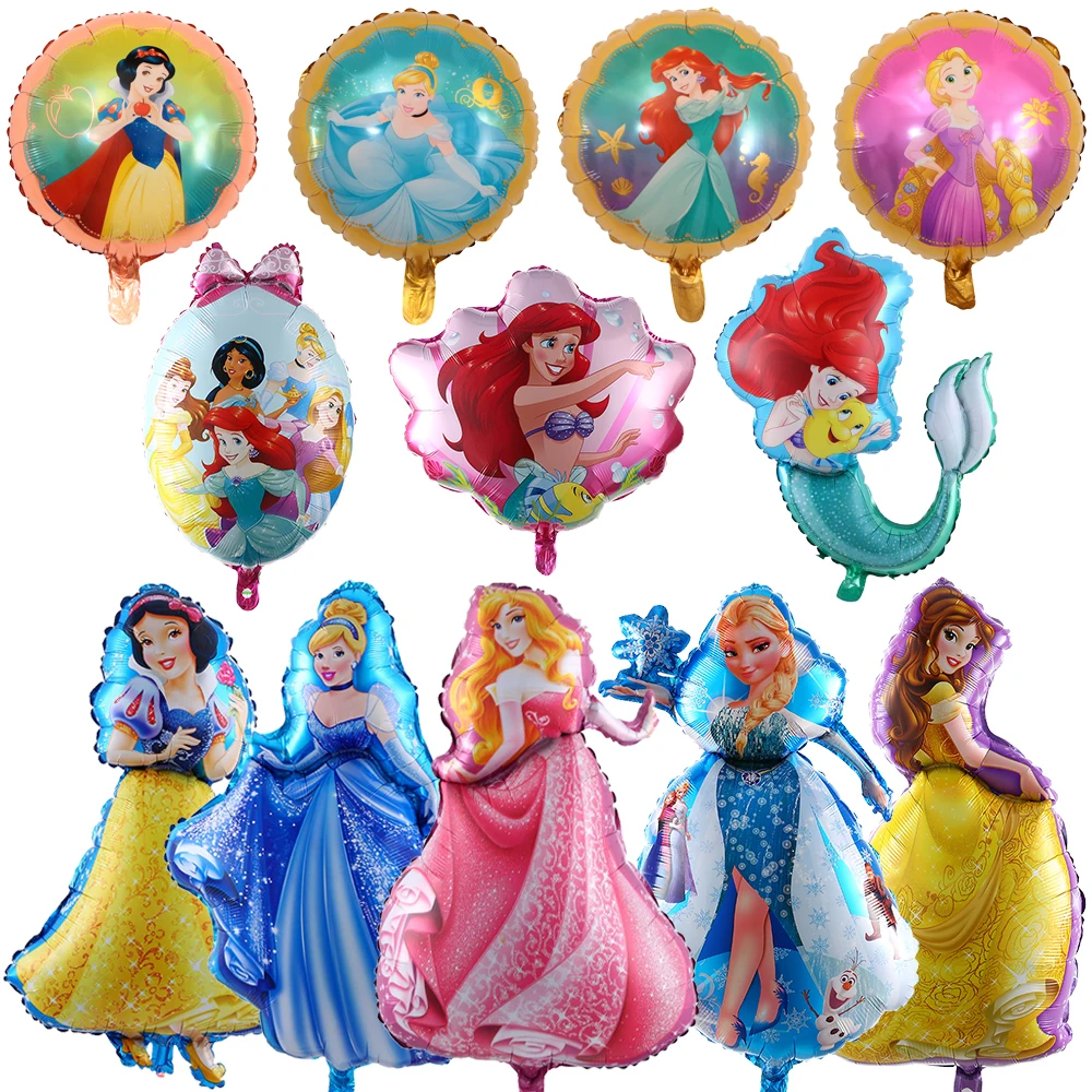 Disney-Princess-Large-Belle-Snow-White-Cinderella-Elsa-Ariel-Foil ...