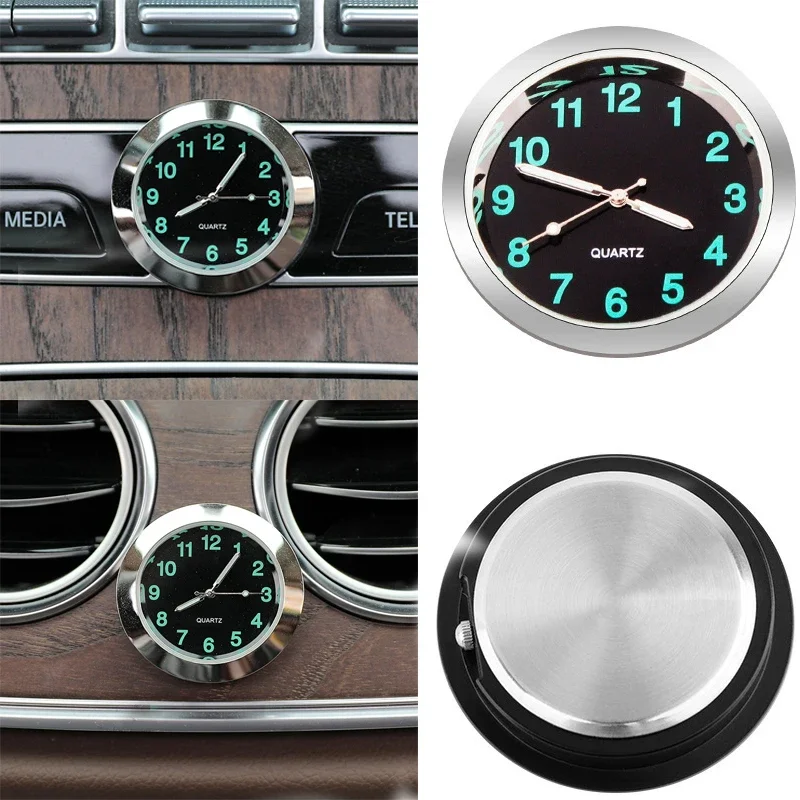 Car Clock Luminous Quartz Watch Car Decoration Quartz Clock Car ...