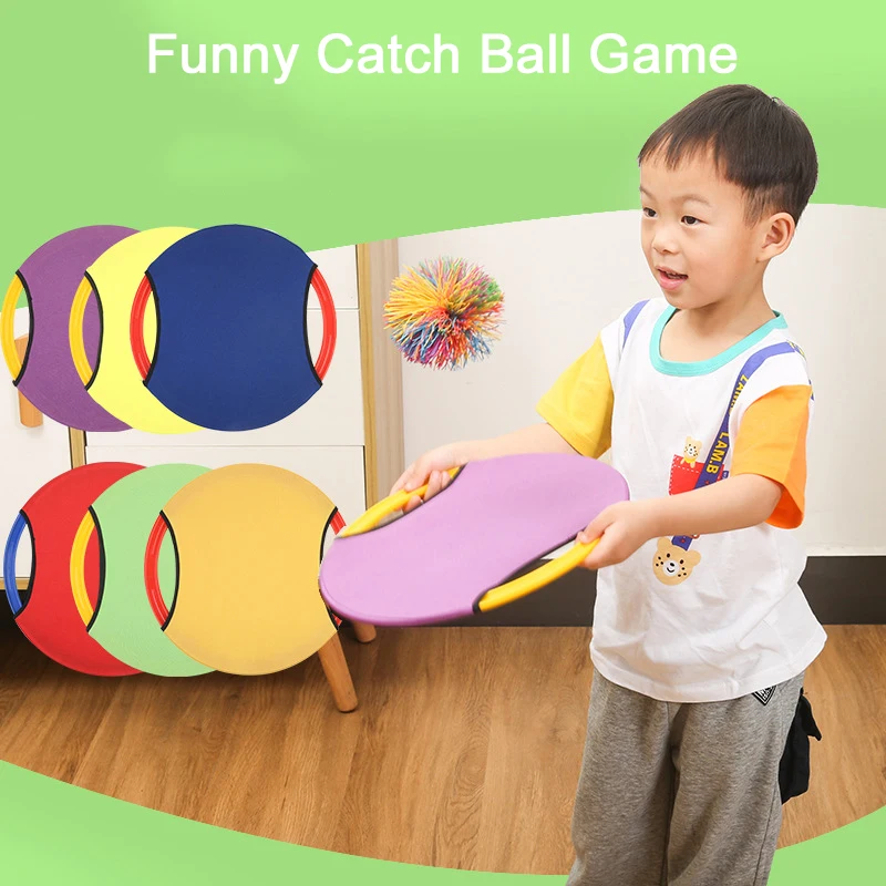 Catch-Ball-Game-Toy-Throwing-Bouncy-Ball-Plate-kindergarten-Kids-Sense ...