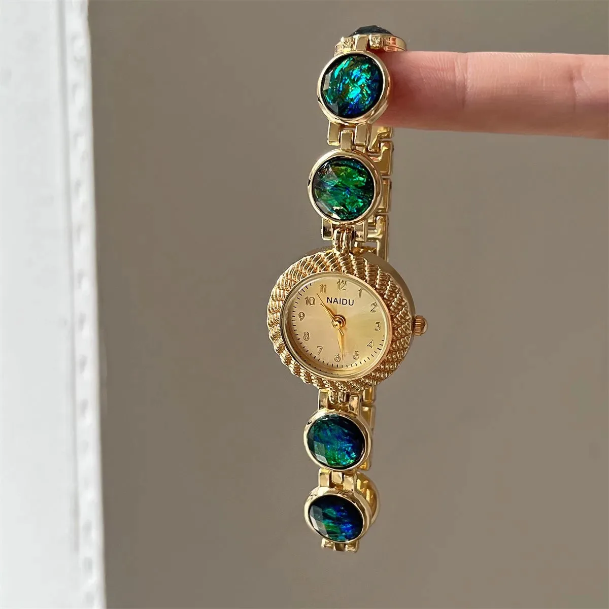 Gemstone watch 2025 New Vintage Women's Watch with Colored Gemstones ...