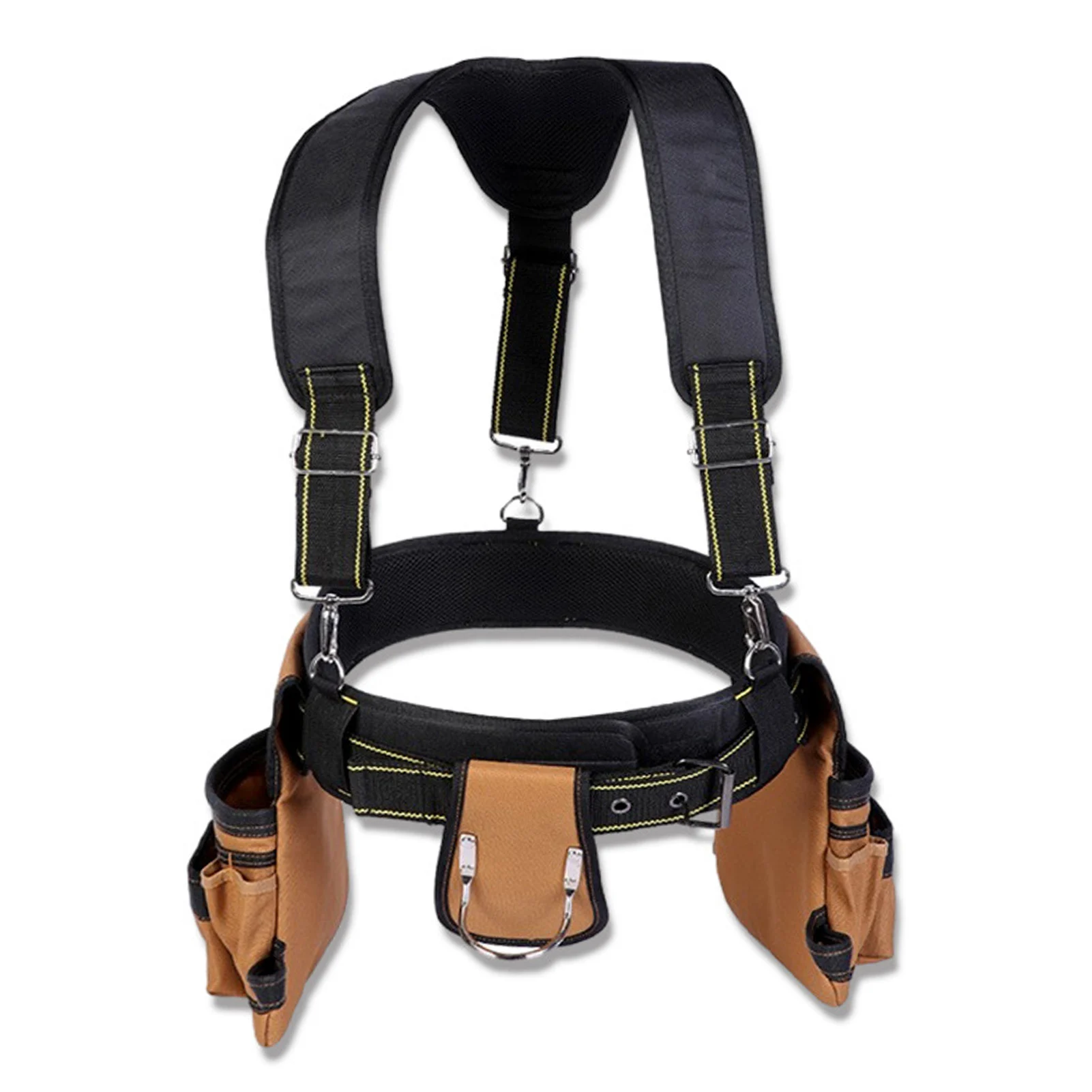 Tool-Belt-with-Suspenders-Heavy-Duty-Tool-Vest-with-Detachable ...