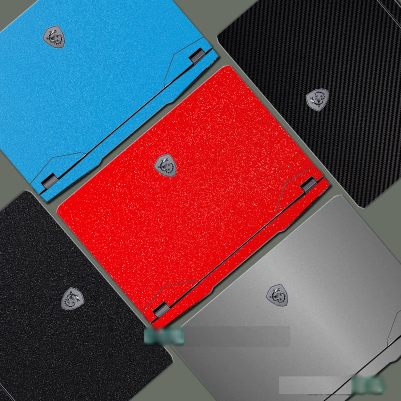 Leather Skin Laptop Stickers For MSI GS66 GS65 Stealth GS77 GT77 GF76 ...