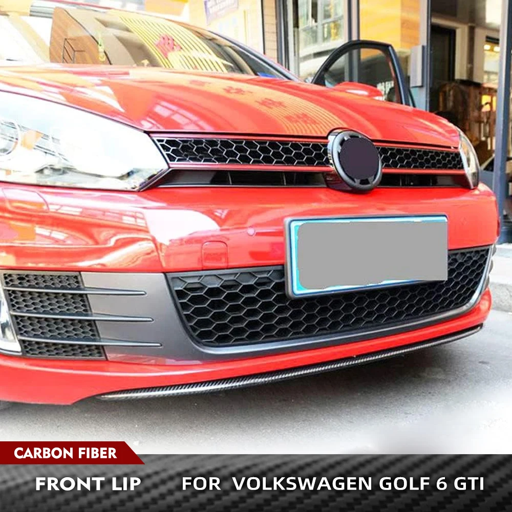 Carbon Fiber / FRP Black Car Front Bumper Lip Spoiler Splitters Aprons ...
