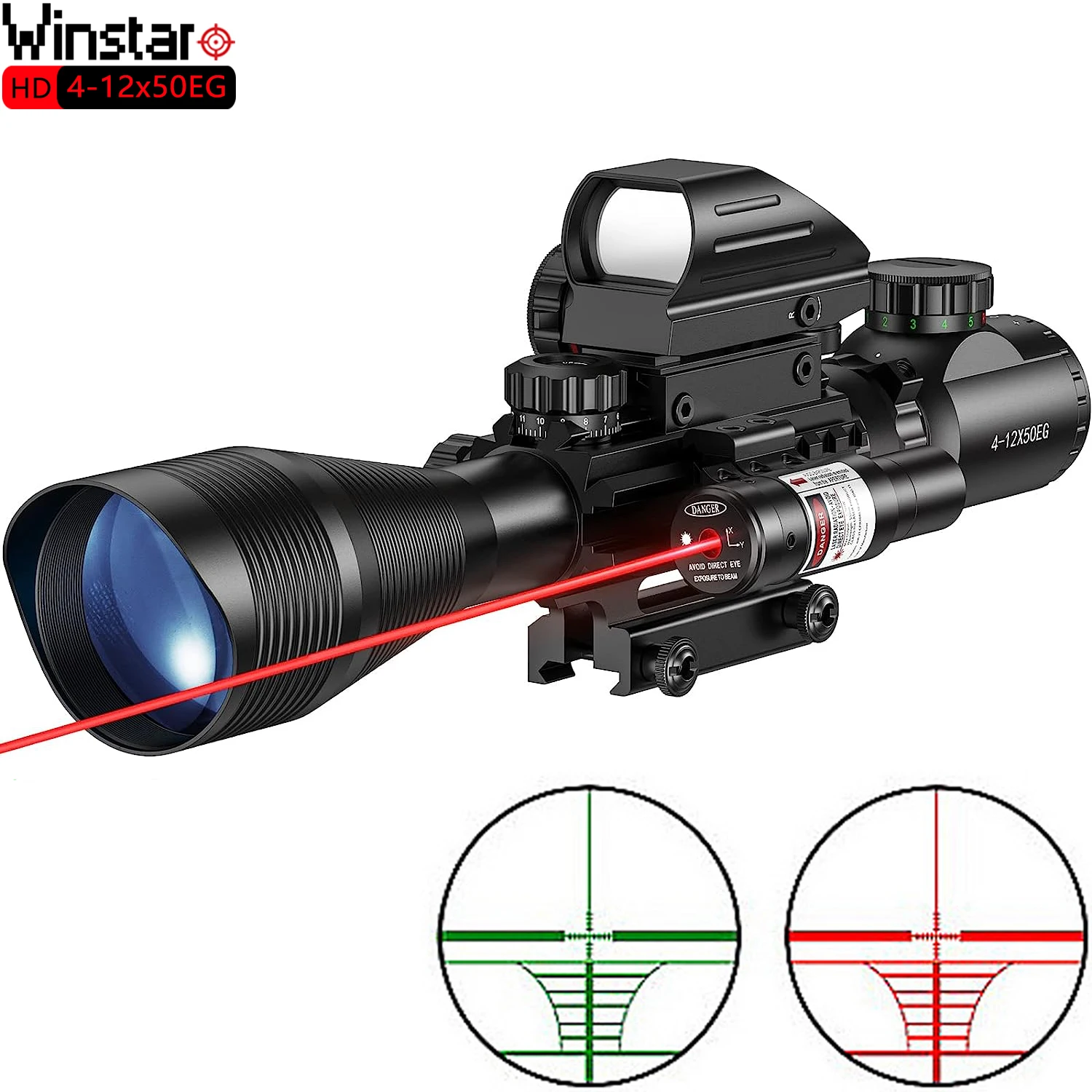 Tactical-Riflescope-Combo-4-12X50EG-Red-Green-Dot-Laser-Sight-Combo ...