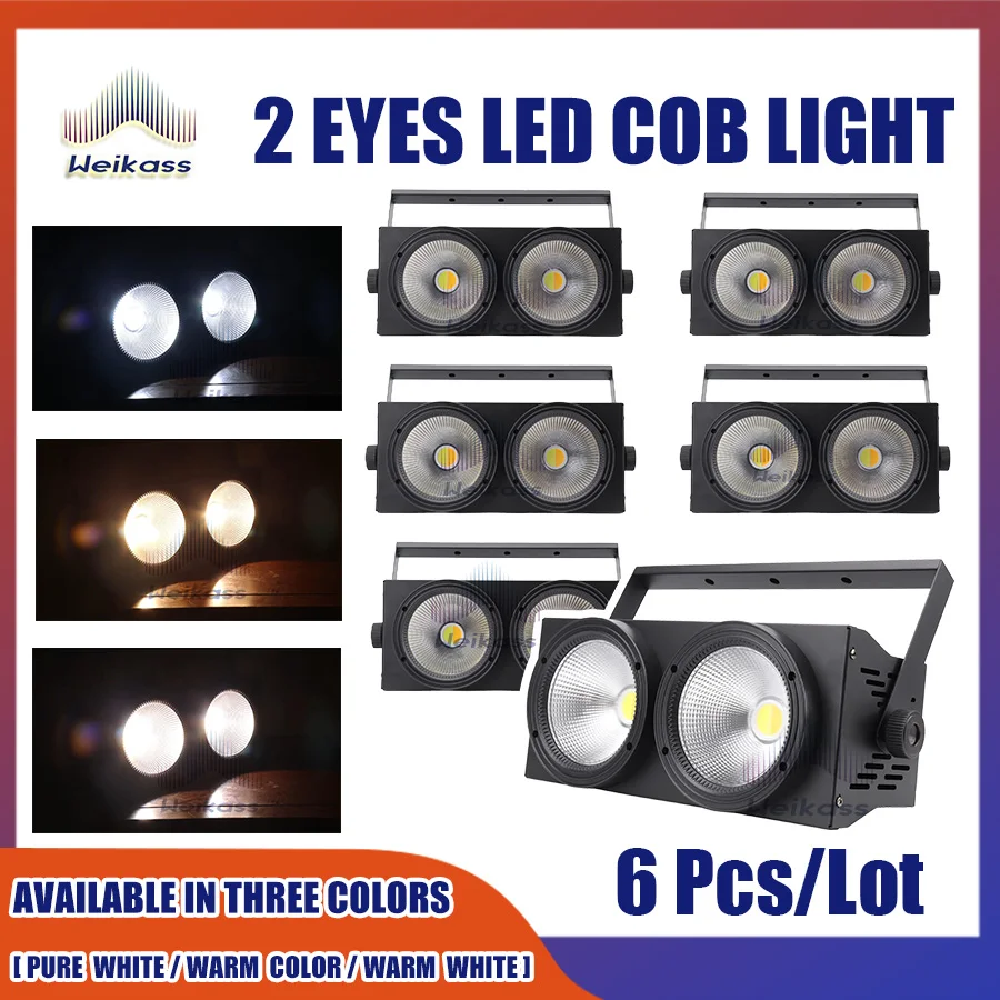 No Tax 6Pcs Blinder Led Cob 2x100w Light Cold White/Warm White 2in1 COB ...