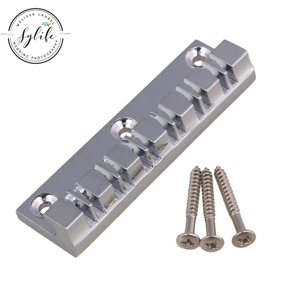 Metal Guitar Parts Chrome 12 Strings Guitar Bridge for Electric Guitar ...